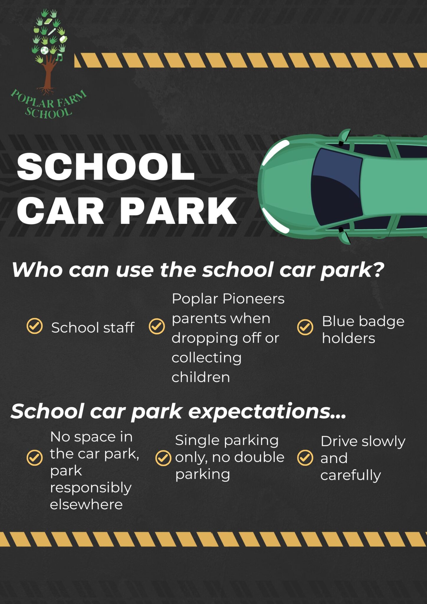 School Car Park Guidance - Poplar Farm School